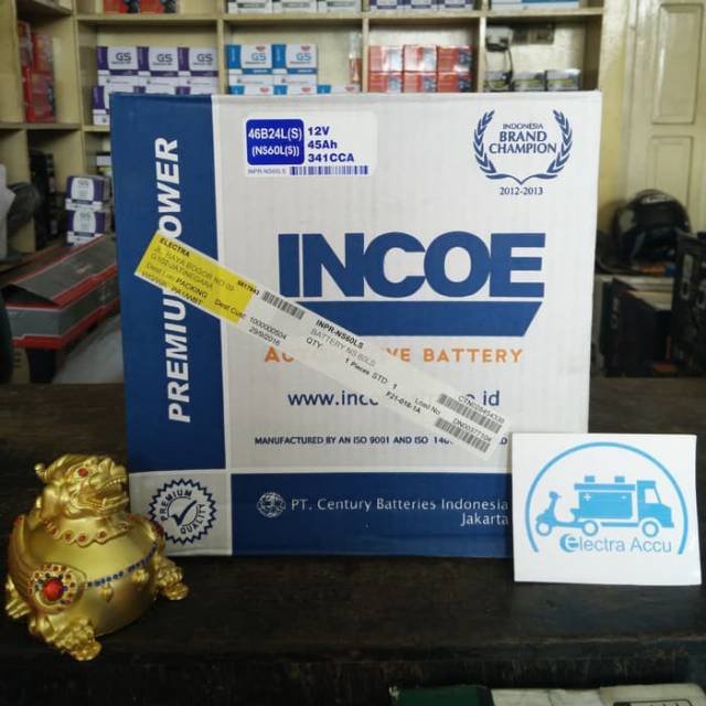 Jual Aki Mobil NS60LS Incoe Accu Basah Original Ori | Shopee Indonesia