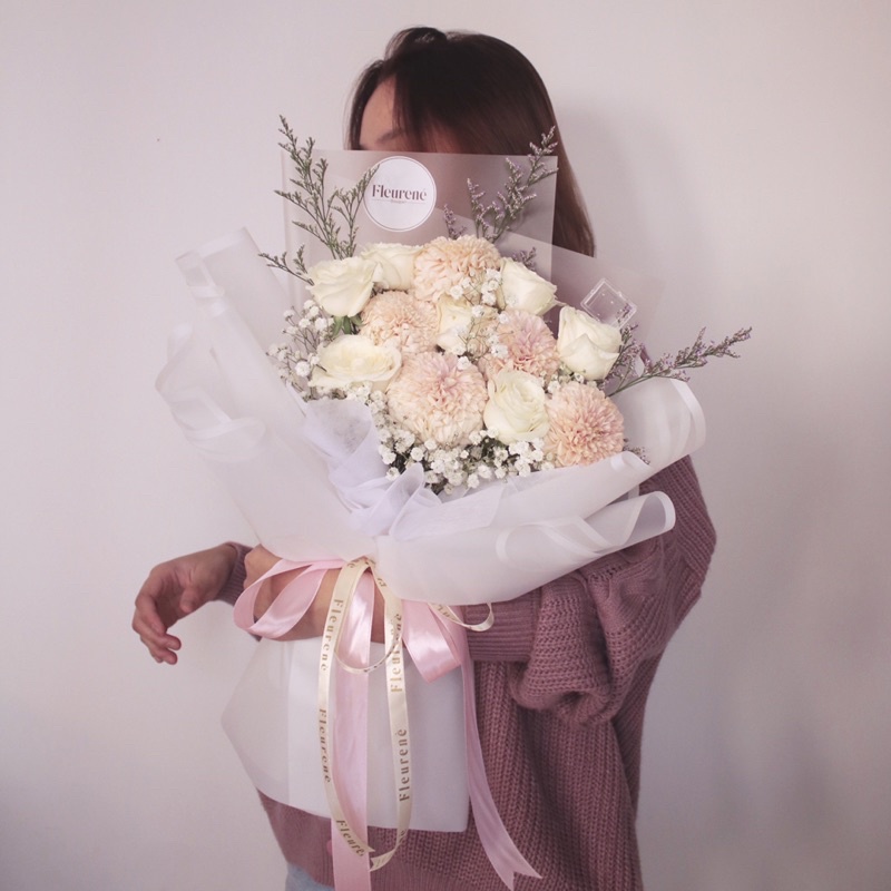 Jual Rose mixed Gompie Bouquet / Buket Bunga Segar / Buket Bunga Asli ...