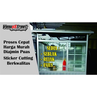 Jual Stiker Custom Usaha / Stiker Gerobak/ Stiker Kaca / Stiker Hurup ...