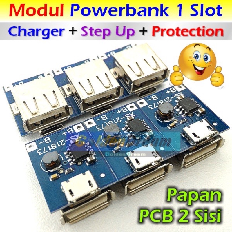 Jual Modul Powerbank 1 Slot 5v 1A 2 slot 5v 2A Multi Charger + Step Up ...