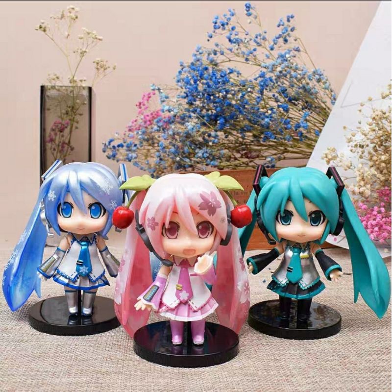 Jual JUAL SATUAN /SET CHIBI hatsune Miku 10 cm pajangan miniatur anime ...