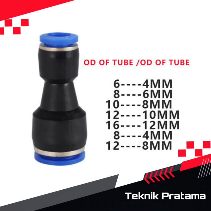 Jual FITTING REDUCER LURUS SAMBUNGAN SELANG 12MM KE SELANG 8MM | Shopee ...