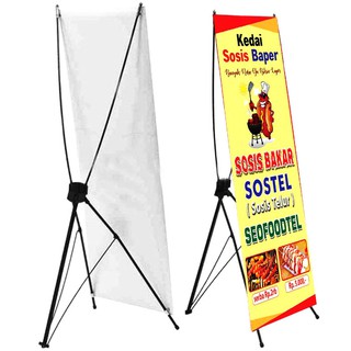 Jual Stand X Y Banner Tiang Rangka Kerangka Kaki Plang Bahan Promosi ...