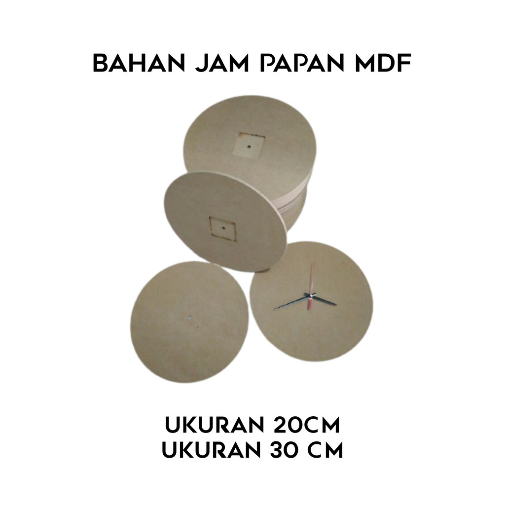 Jual Papan MDF untuk jam tebal 6mm dan 9mm diameter 20cm | Shopee Indonesia