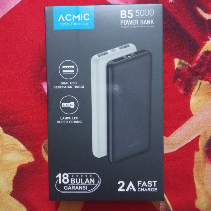 Jual Power Bank ACMIC Putih New | Shopee Indonesia