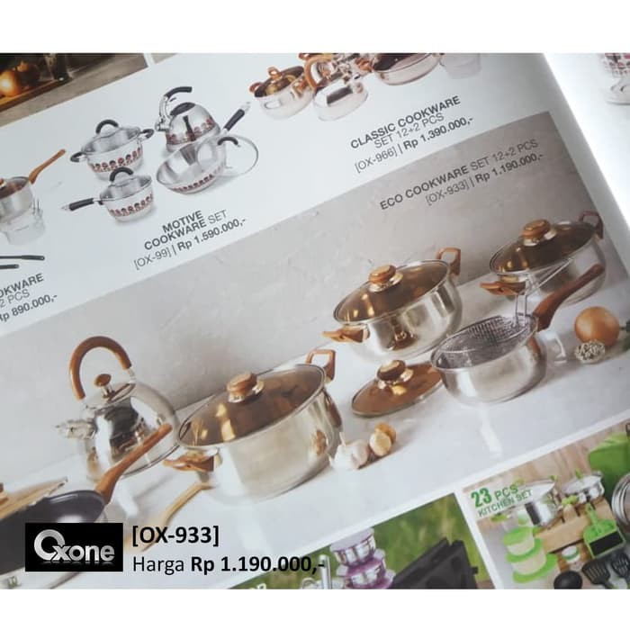 Jual Ox-933 Panci Eco Cookware Set Oxone Paling Murah | Shopee Indonesia