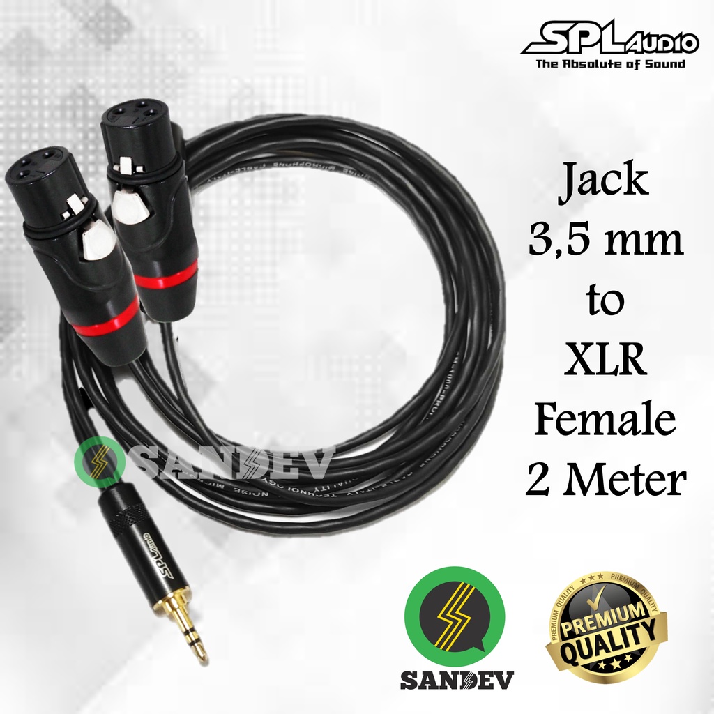 Jual Kabel Jack Audio 3,5mm to XLR Female SPL Audio Original Siap Pakai ...