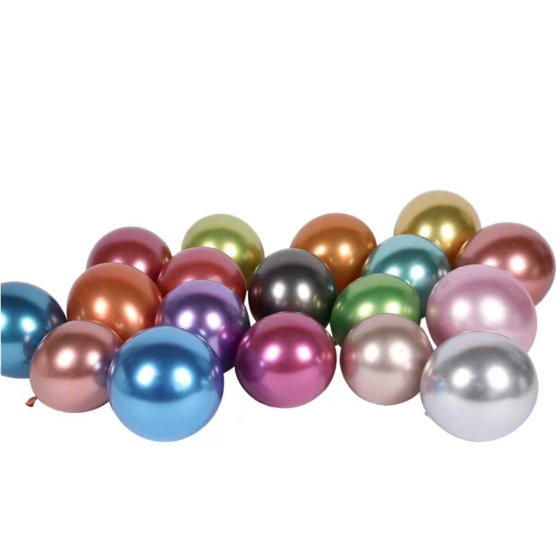 Jual Balon latex metalik chrome / balloon chrome 12inch per pack isi ...