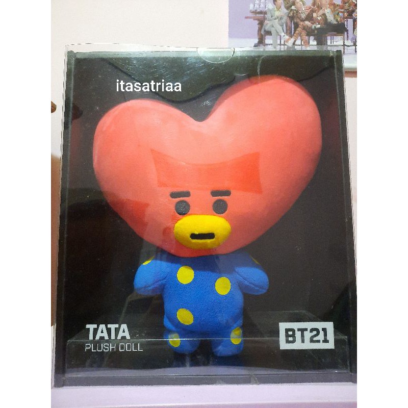 Jual BTS TAEHYUNG OFFICIAL BT21 TATA PLUSH DOLL MEDIUM | Shopee Indonesia