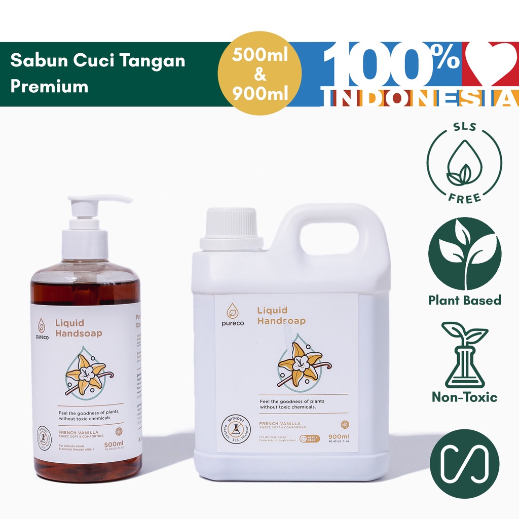Jual Pure & Co - Sabun Cuci Tangan Bebas Iritasi Aroma Vanilla 500mL ...