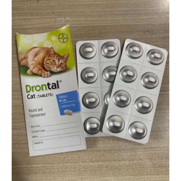 Jual Drontal Cat Obat Cacing Kucing 1 pil Obat Drontal Bayer | Shopee ...