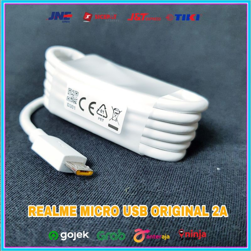 Jual Kabel Data Fast Charging Realme C11 C12 C15 ORIGINAL 100% Micro USB 2 Ampere Indonesia ...