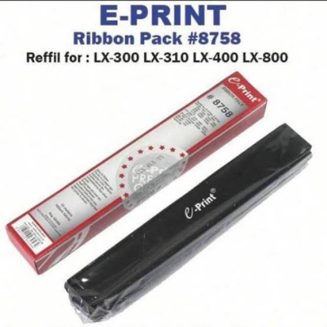Jual RIBBON PACK E-PRINT #8758 FOR LX300/ PITA PRINTER E-PRINT | Shopee ...