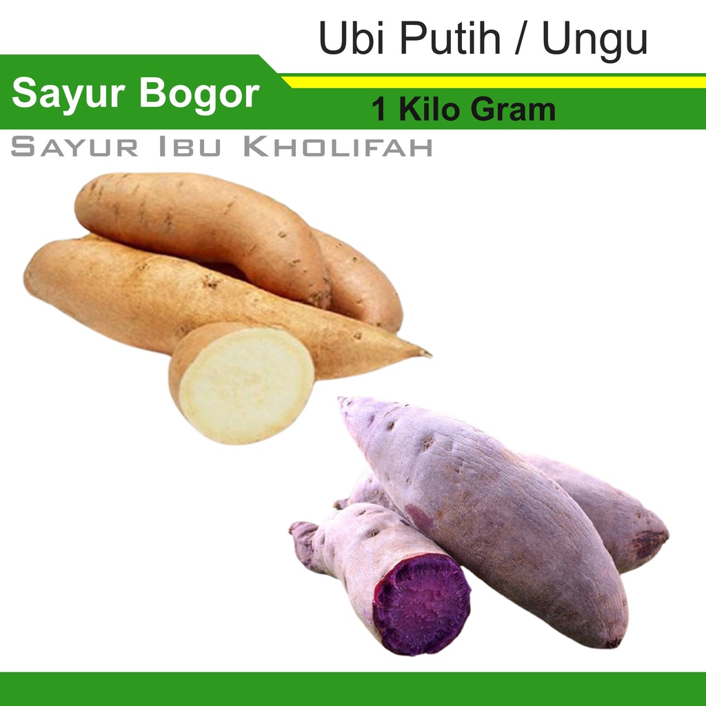 Jual Ubi Ungu Putih 1kg Fresh Toko Buah Segar Bogor | Shopee Indonesia