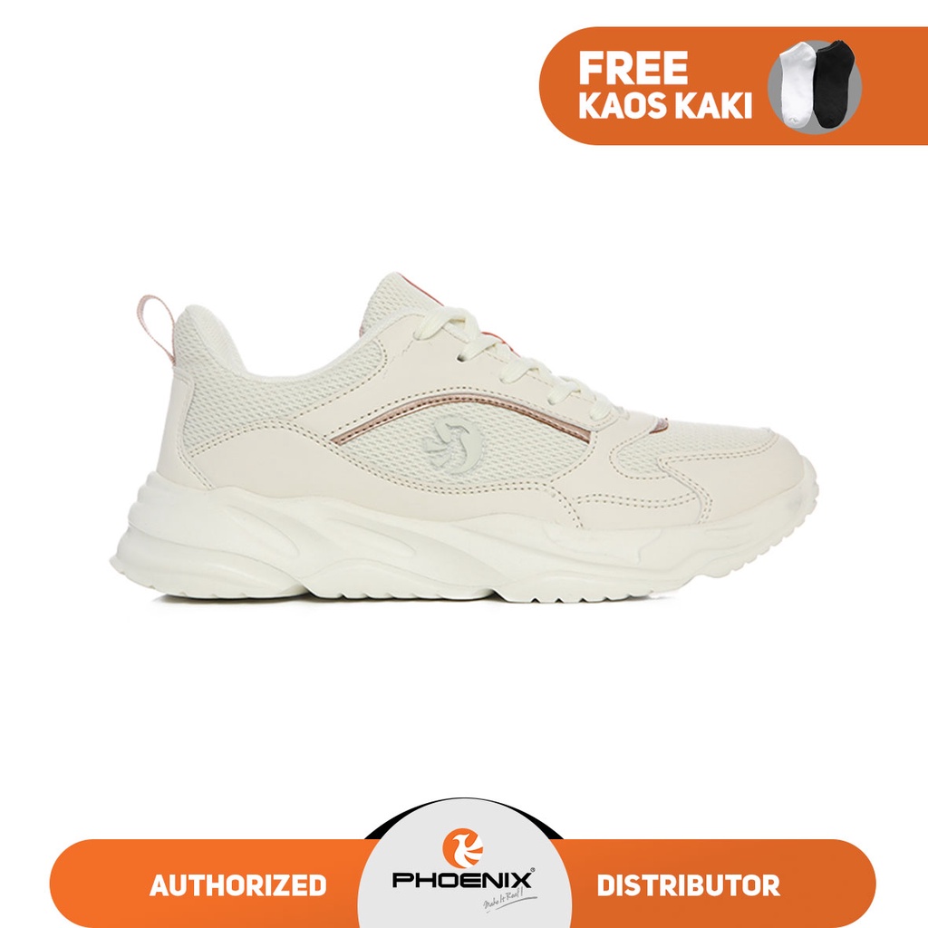 Jual Phoenix Kirei Sepatu Sneakers Wanita - Beige | Shopee Indonesia