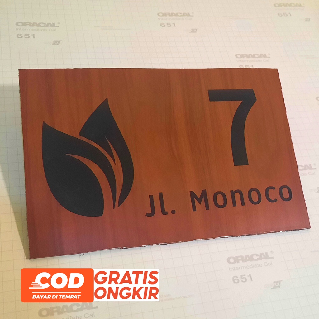 Jual Papan Nomor Rumah Minimalis Desain Kayu / Papan Nomer Rumah Kayu ...