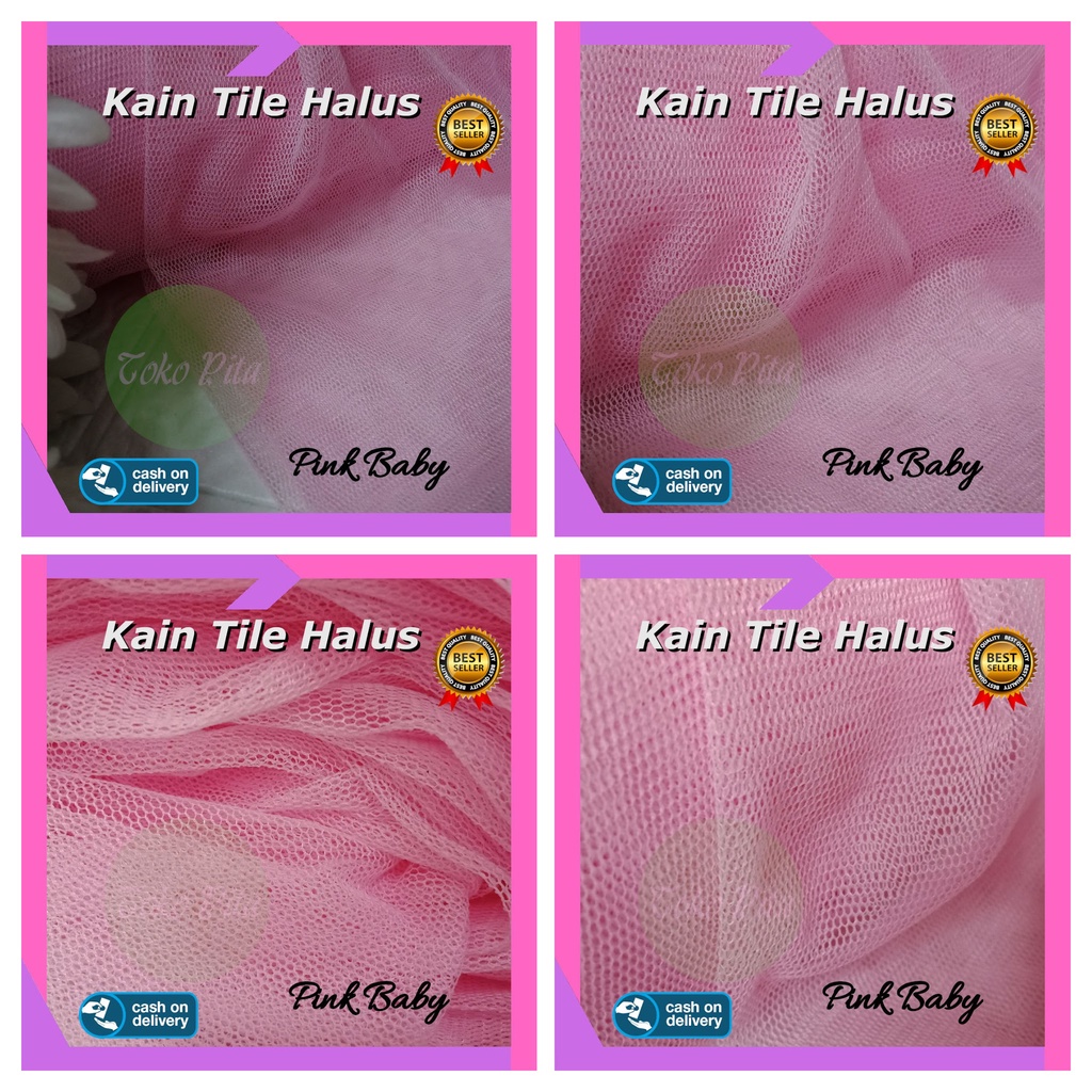 Jual Bahan Kain Tile Halus Polos Import untuk Bingkisan atau Rok Tutu ...