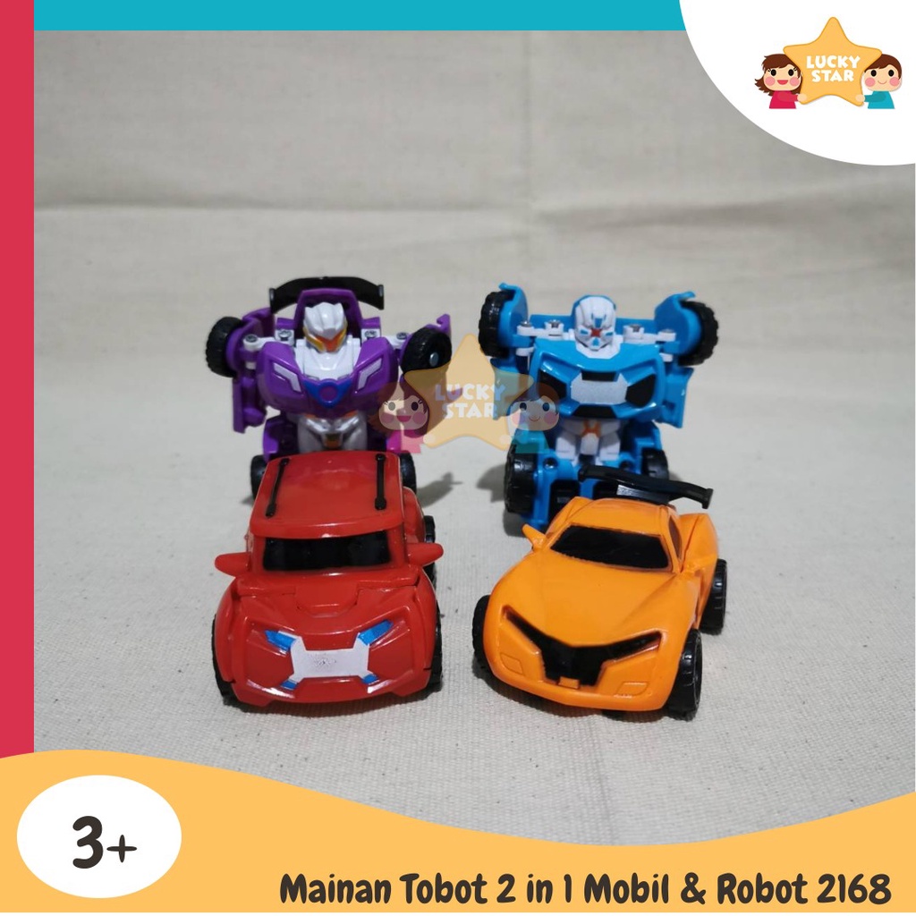 Jual Mainan Tobot Kecil Robot Murah 2 in 1 Mobil & Robot | Shopee Indonesia