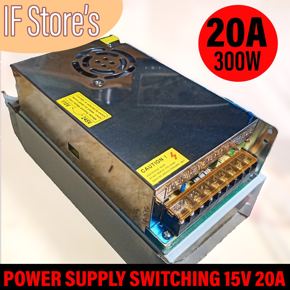 Jual POWER SUPPLY 15V 20A PURE TEST LOAD (SWITCHING POWER SUPPLY ...