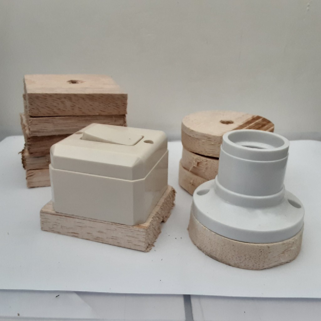 Jual Roset Kayu Tatakan dan alas Stop Kontak serta Saklar | Shopee ...