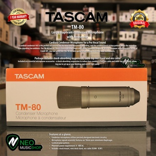 Jual Tascam TM80 Silver Gold Large diaphram condenser microphone with ...