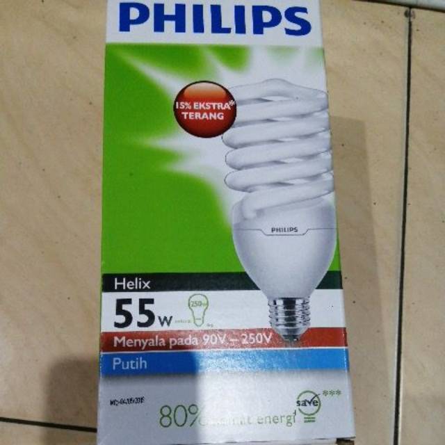 Jual LAMPU PHILIPS TORNADO HELIX 55 W | Shopee Indonesia