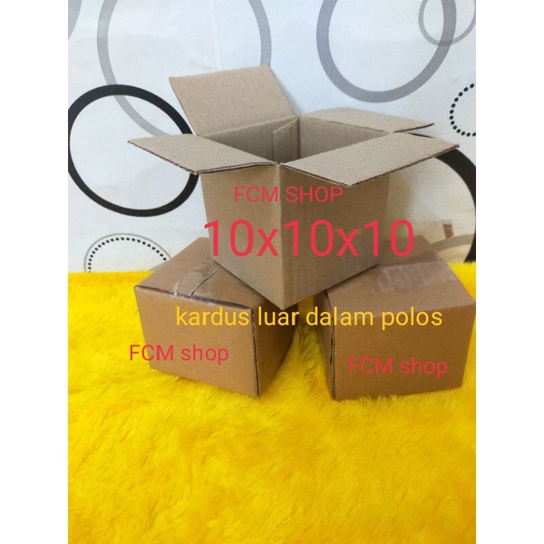 Jual karton box UK.10x10x10 kardus packing #kardus kecil#kardus ...
