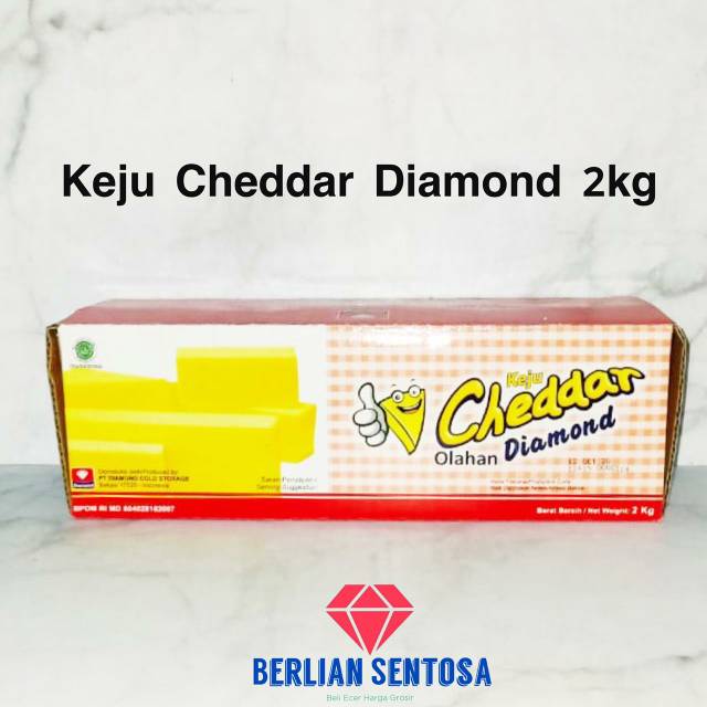 Jual Keju Cheddar Diamond 2kg | Shopee Indonesia