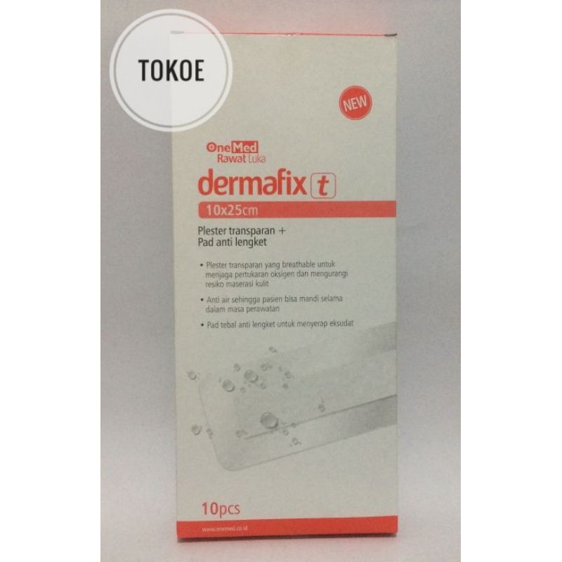 Jual plester dermafix-T 10x25 cm one med | Shopee Indonesia