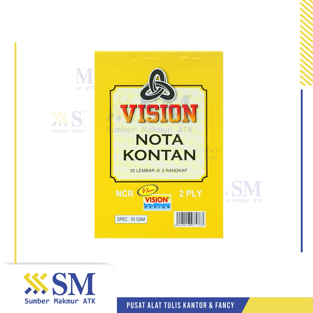 Jual BUKU NOTA KONTAN NCR K2 VISION (2 PLY) KECIL | Shopee Indonesia