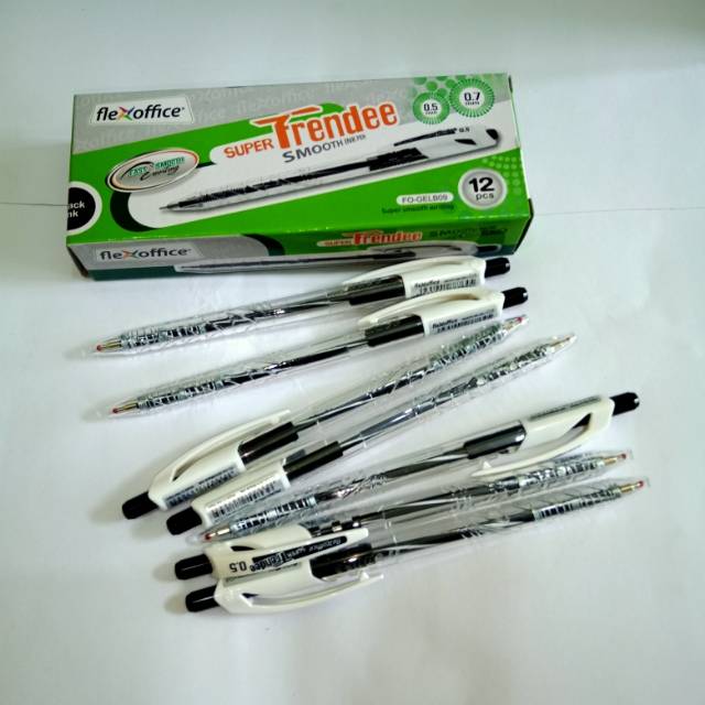 Jual Pulpen mekanik pulpen cetekan flexoffice super trendee 0.5 mm ...