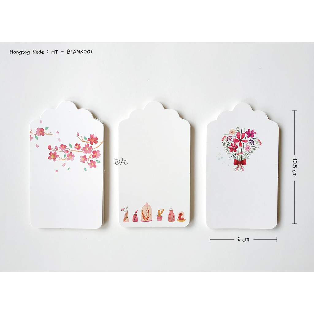 (HT-BLANK01) tag kosong bunga iamcili bebas tulis sendiri (01) | Shopee ...