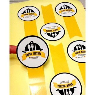 Jual CETAK PRINT STIKER STICKER LABEL SEGEL PRODUK MAKANAN KUE CUSTOM ...