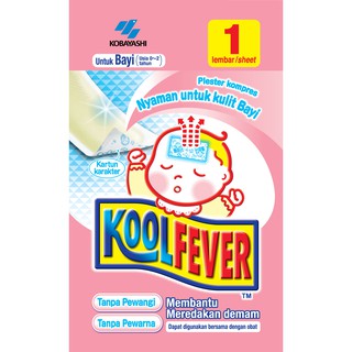 Jual Kobayashi KoolFever Plester Kompres Demam untuk Anak-anak & Bayi ...