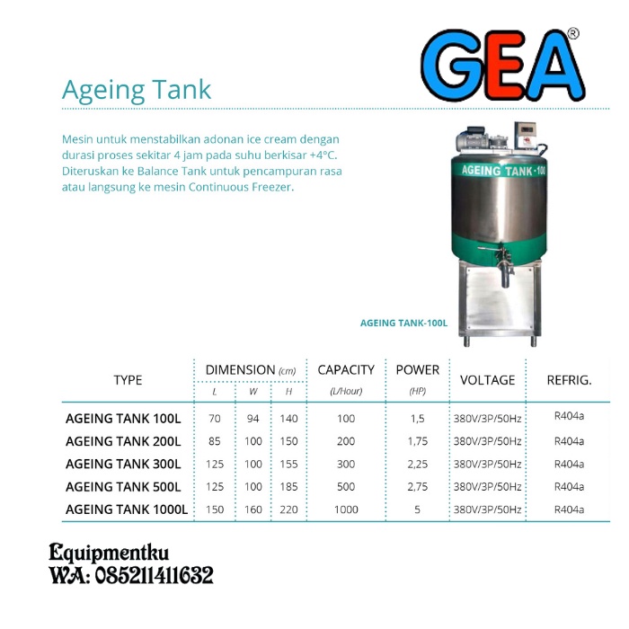 Jual AGEINK TANK GEA AGEINK TANK-500L | Shopee Indonesia