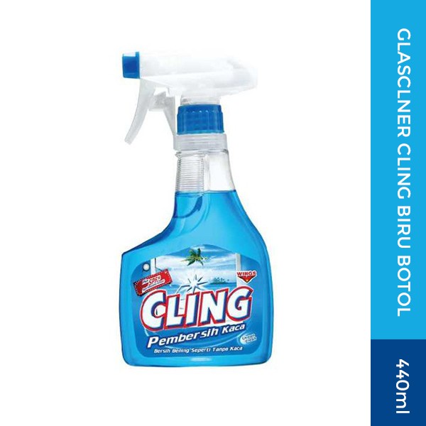Jual Glasclner Cling Ocean Fresh Pembersih Kaca Botol 440ml Indonesia ...