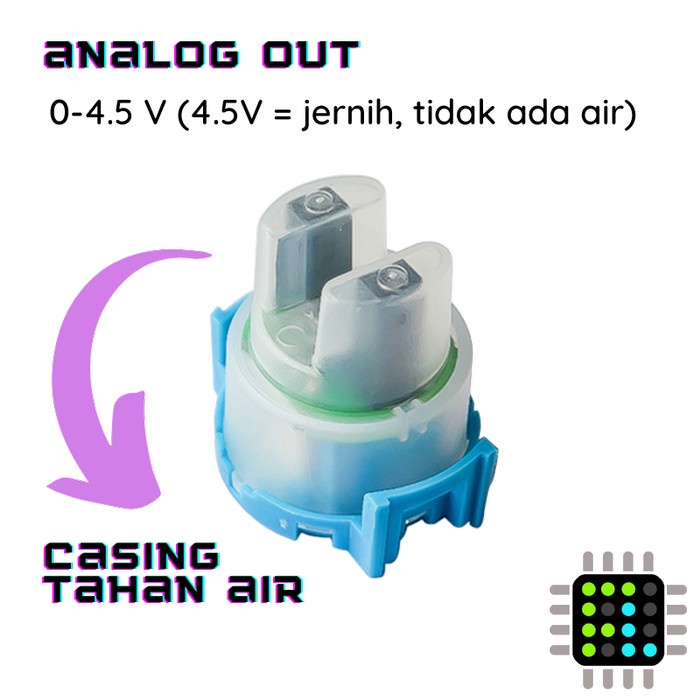 Jual Turbidity Sensor Modul u/ Deteksi Kejernihan Air Analog 5V 0 ...