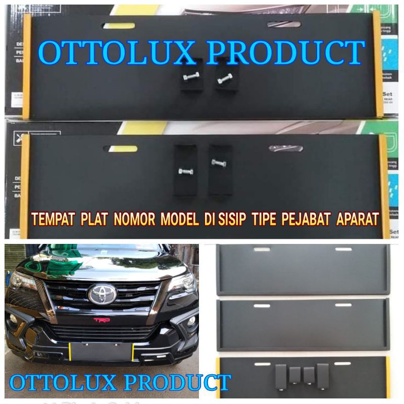 Jual Dudukan Tempat Plat nomor mobil. model Plat nomor di sisip. Bisa ...