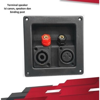 Jual Terminal Box Speaker plastik Kotak Segi 2 Pin + Male + Female With ...