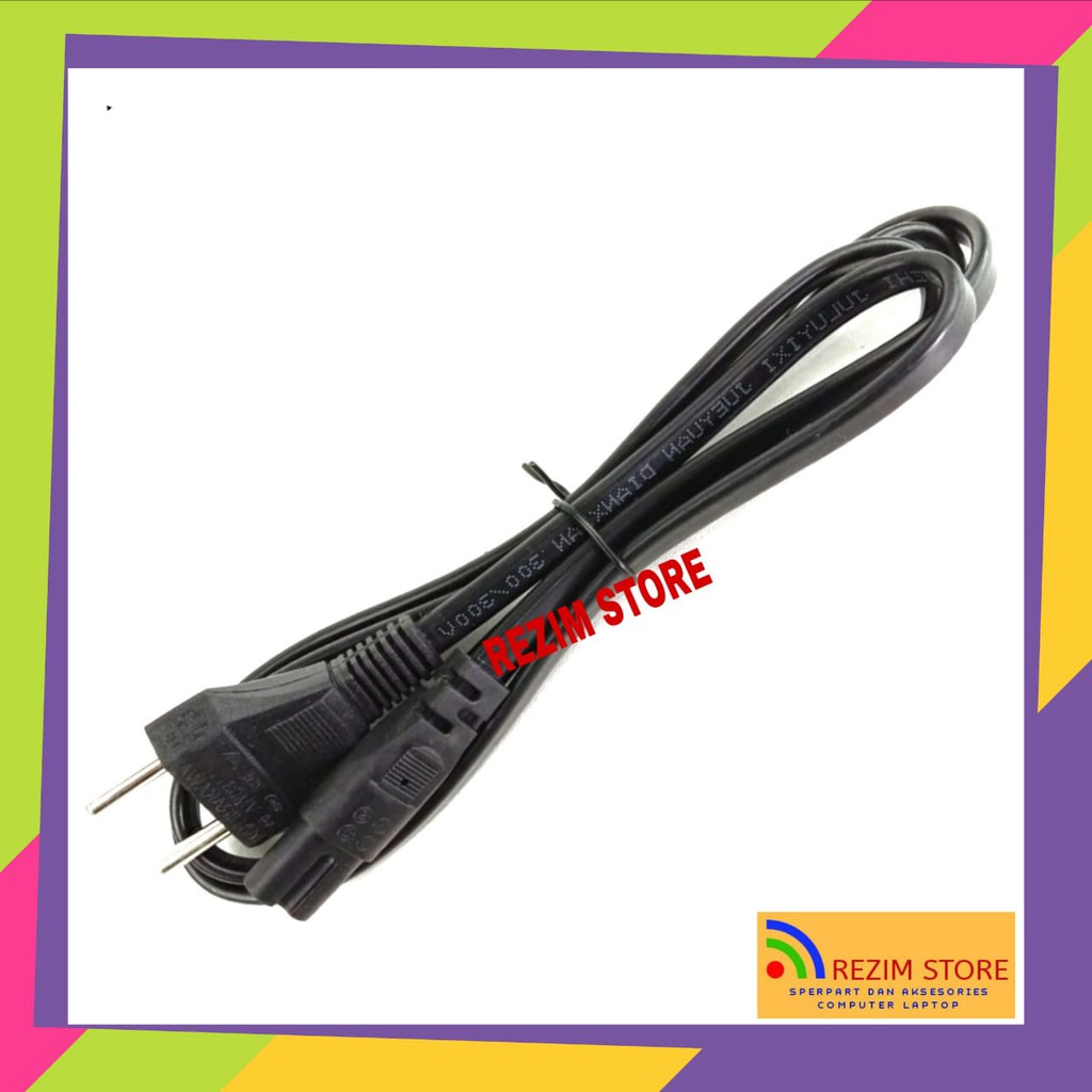 Jual KABEL POWER 2 LUBANG Kabel Power AC Cord angka 8 / Kabel Power AC ...