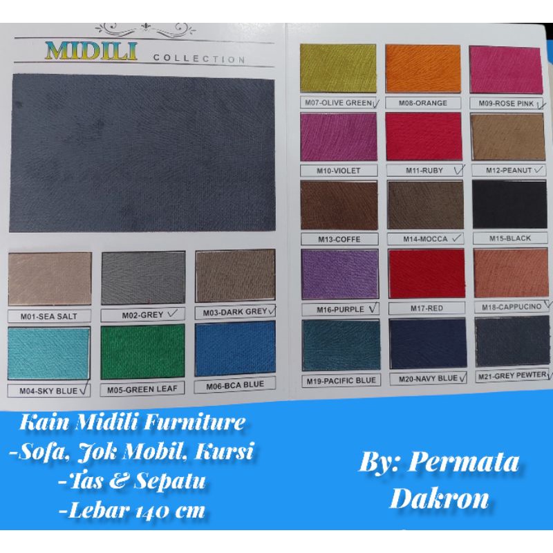 Jual Kain Interior Sofa Midili/Blurudu/Kain Sofa | Shopee Indonesia