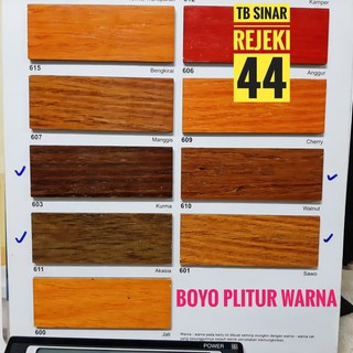 Jual BOYO Politur Warna 1 Liter CAT PLITUR Kayu bkn Propan P05 Avian ...