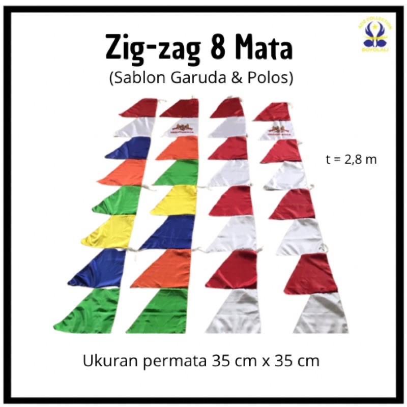 Jual UMBUL UMBUL ZIG ZAG 8 MATA SABLON GARUDA | Shopee Indonesia