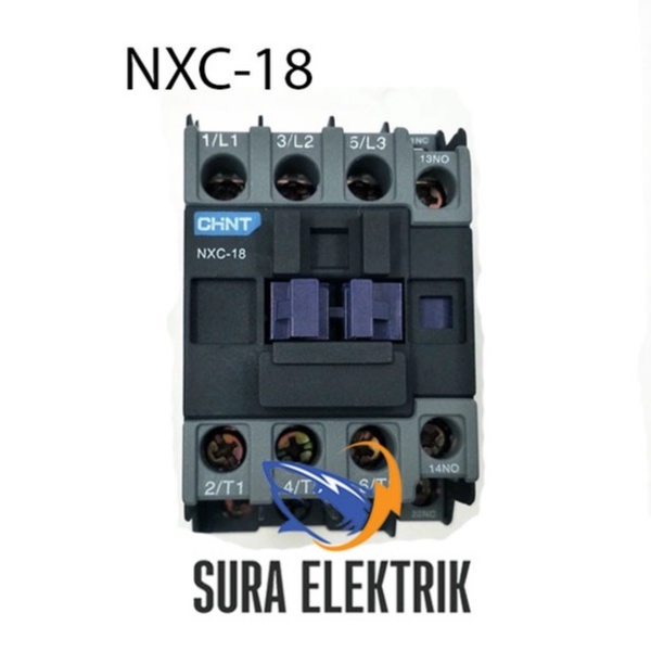 Jual Contactor Kontaktor CHINT NXC-18 NXC18 220V 3P 7,5kW | Shopee Indonesia