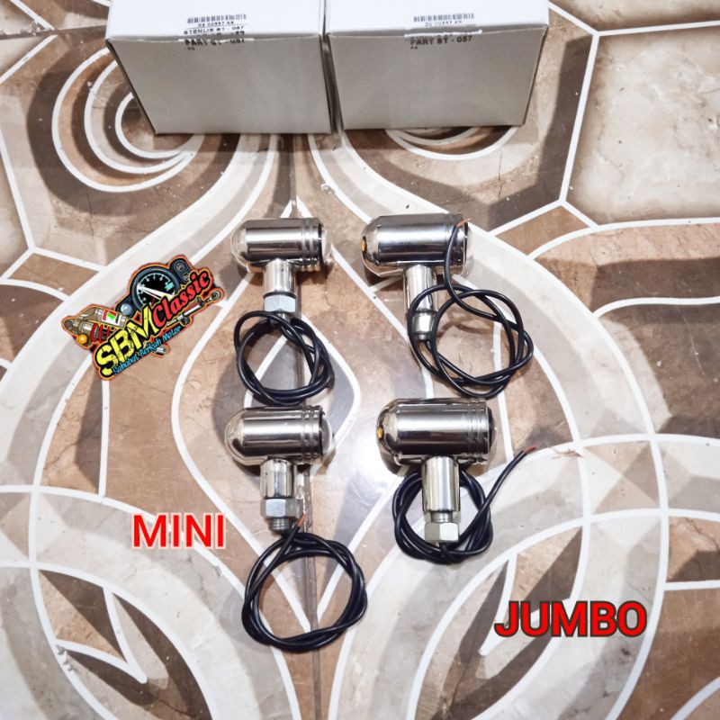 Jual LAMPU RETING RITING SEN SEIN MODEL PALU LED STAINLESS MINI MATA 1 ...
