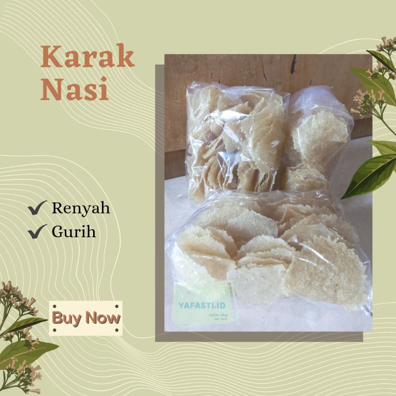 Jual Karak Nasi/Kerupuk Nasi - Mentah (250 g) | Shopee Indonesia