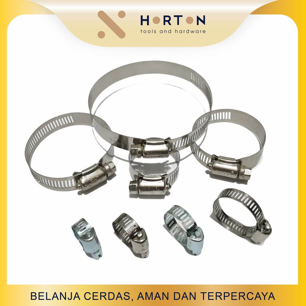 Jual KLEM SELANG / HOSE CLAMP STAINLESS | Shopee Indonesia