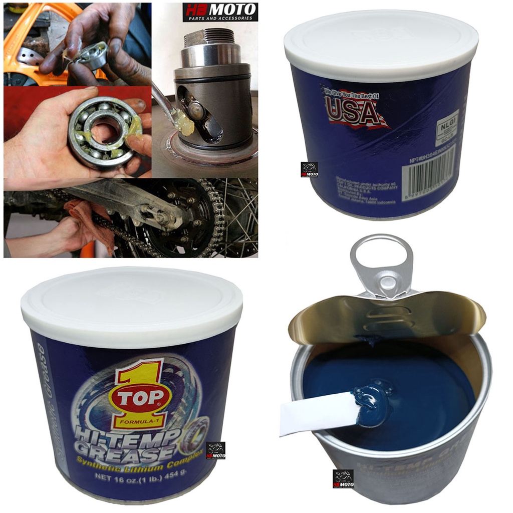 Jual Minyak Gemuk TOP 1(ONE) HI-TEMP GREASE SYNTHETIC LITHIUM COMPLEX ...