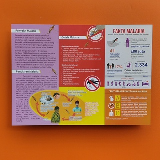 Jual Leaflet atau Brosur Kesehatan - Waspada Malaria - Kenali dan Brantas Malaria. Isi 25 Lembar ...