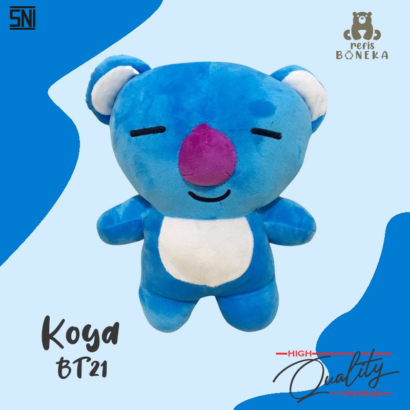 Jual BONEKA LEMBUT DAN LUCU BT21 KOYA MEDIUM | PREMIUM | BIRU | Shopee Indonesia